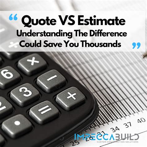 Quote Vs Estimate Understand The 5 Major Differences
