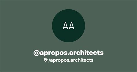 Apropos Architects Linktree
