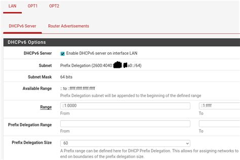 how to configure dhcpv6 server for downstream routing netgate forum