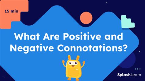 What Are Positive And Negative Connotations Ela Lesson Plans