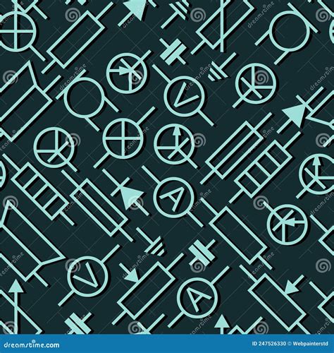 Radio Component Radio Electronic Circuit Resistor Transistor Diode And Capacitor Symbolic