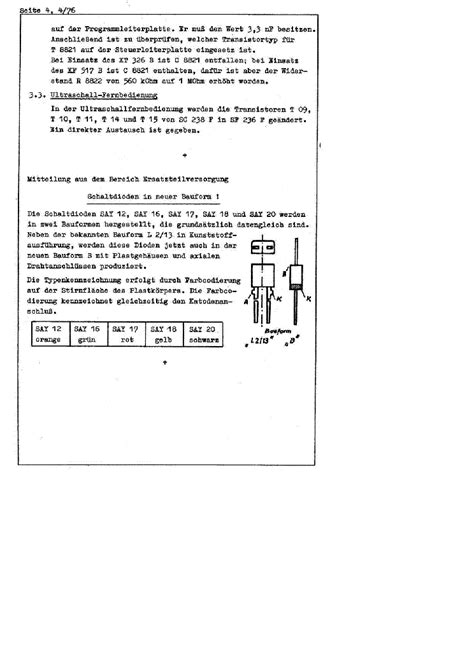 Rft Say12 Say20 Switching Diodes New Color Coding L2 13 Case 1976