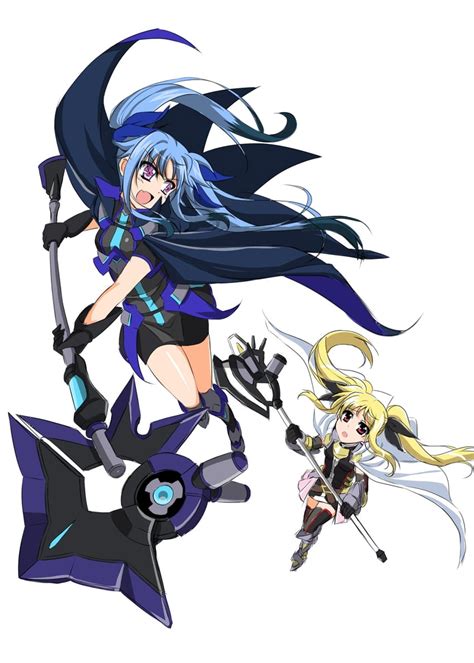 Fate Testarossa Levi The Slasher Vulnificus Fate Testarossa And Halberd Lyrical Nanoha And