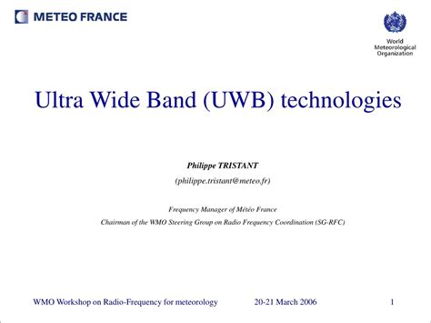 PPT Ultra Wide Band UWB Technologies PowerPoint Presentation Free Download ID 9215101