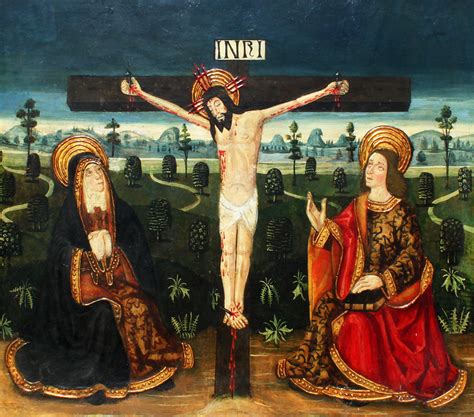 An Hispano Portuguese 19th Century Oil On Board Depiction Of The