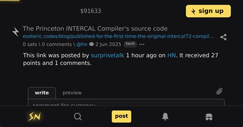 The Princeton Intercal Compilers Source Code Stacker News ~tech