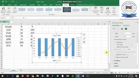 How To Add A Secondary Axis To Chart In Exce Youtube