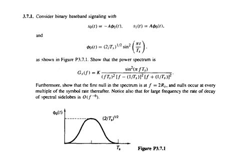 solved 3 7 1 consider binary baseband signaling with