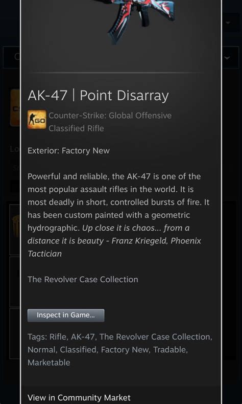 Csgo Ak 47 Point Disarray Video Gaming Gaming Accessories Game