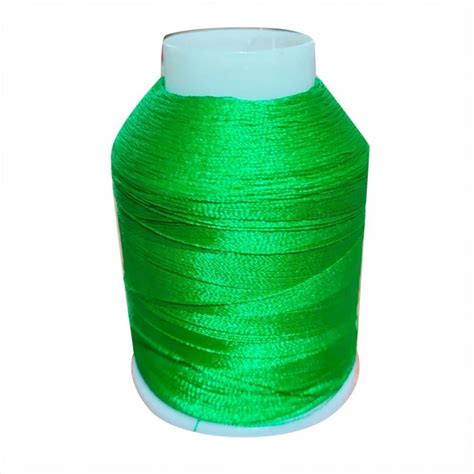 Parth World Dyed Polyester Green Sewing Thread Packaging Type Reel At
