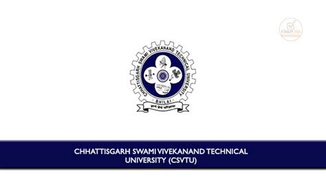 Chhattisgarh Swami Vivekanand Technical University Csvtu Applications