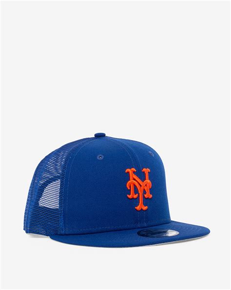Shop New Era 9fifty New York Mets Classic Trucker Hat 60116803 Blue