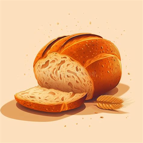 Bread Illustration Realistic Bread Bread Shop Stock Illustration