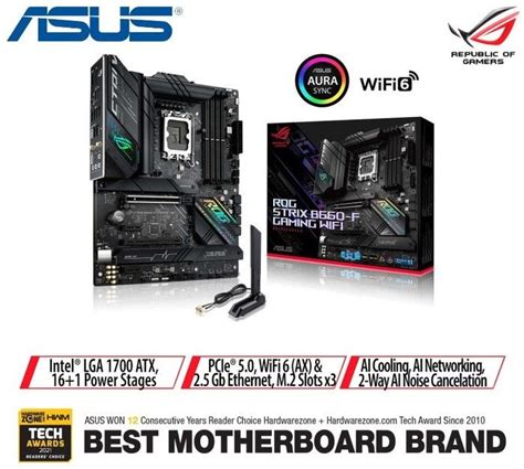 Mobo Asus Rog Strix B660 F Gaming Wifi Chipset Intel B660 Socket