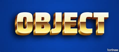 Object Text Effect And Logo Design Word