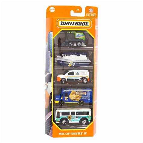 Matchbox Cars 5 Pack Mbx City Drivers Iv Collectible Vehicle Au