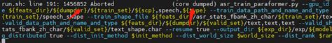 Aishell Paraformer 30902 Core Dumped · Issue 381 · Modelscopefunasr · Github