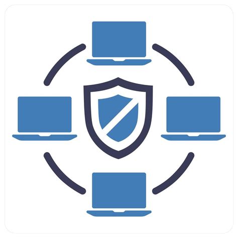 Secured Network Icon Concept In Blue Color 67113386 Vector Art At Vecteezy