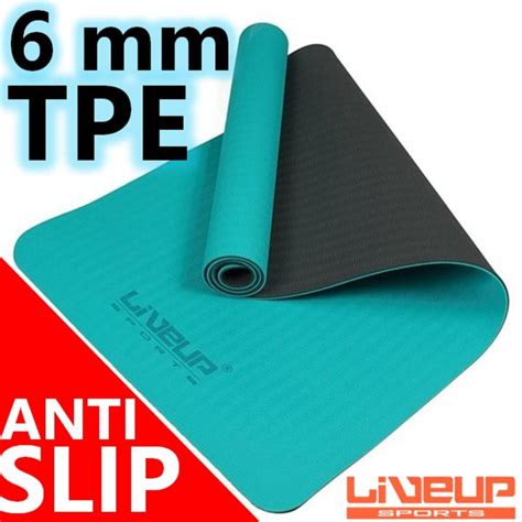 Yoga Mat 6 Mm Tpe Material Premium Quality Professional Standard