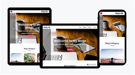 Blog Template Visual Development Platform Drapcode