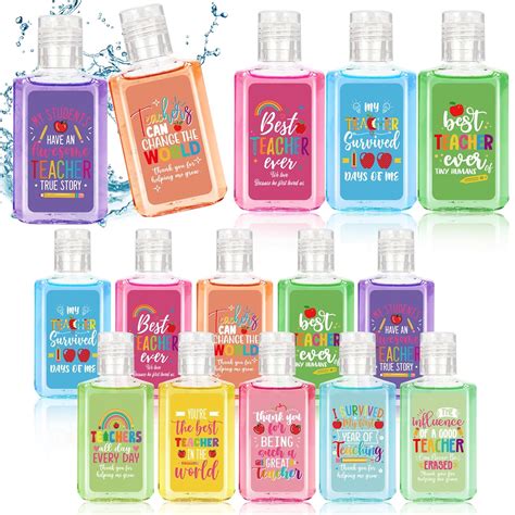 Marhpveua 50 Pcs Teachers Appreciation T Hand Sanitizers