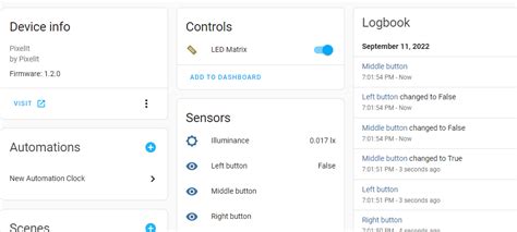 Mqtt Buttons State Not Updated Home Assistant · Issue 199 · Pixelit