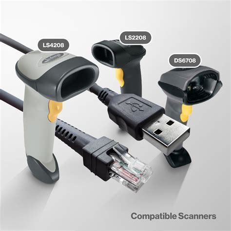 Usb Cable For Motorola Symbol Barcode Scanner 7ft 2m Usb Type A Cable
