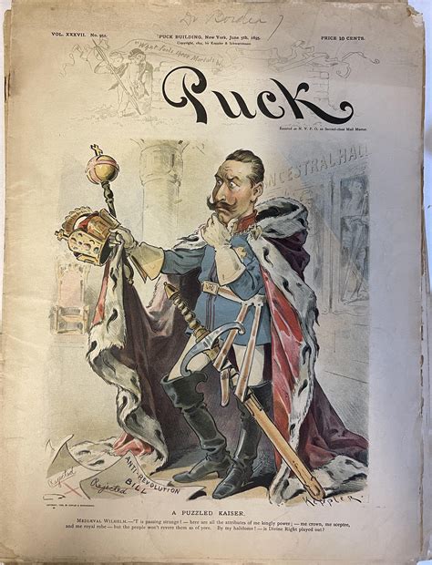 Another Early Pioneering Victorian Age Comic Puck 952 June 5 1895 Back Cover By Franklin
