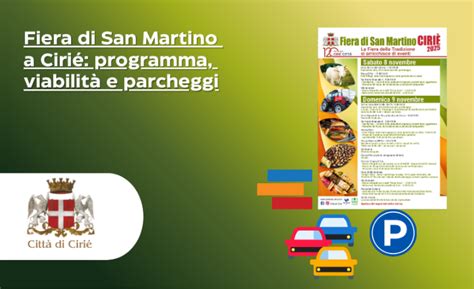 Fiera Di San Martino 2025 A Cirié Programma Viabilità E Parcheggi