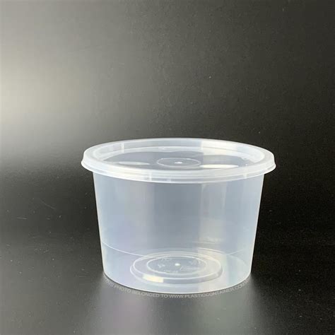 Microwaveable Round Container With Lid Disposable Takeaway Containers