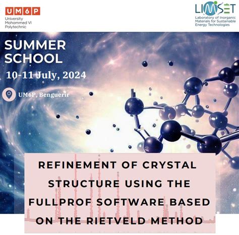 Zakaria Chchiyai Ph D On Linkedin Crytal Structure Rietveld Refinement Fullprof