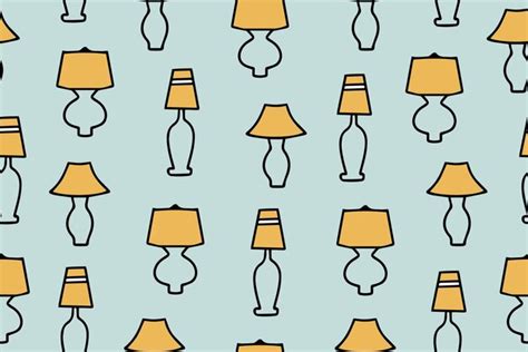 Premium Vector Seamless Pattern Of Lighting Fixtures For Home Decor
