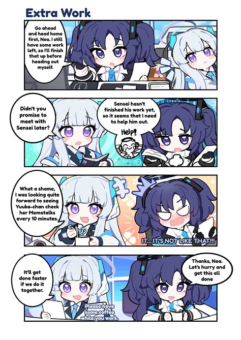 Extra Work Yuuka Noa By Nueong 누엉nueong On Pixiv R