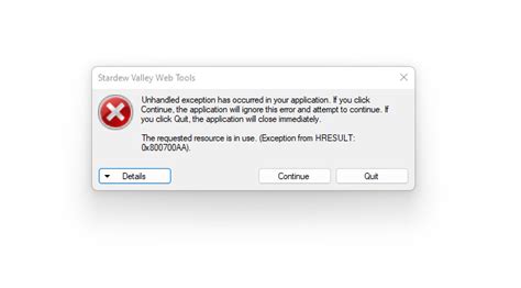 Issue Stardew Valley Webtools Crashes On Startup · Issue 111