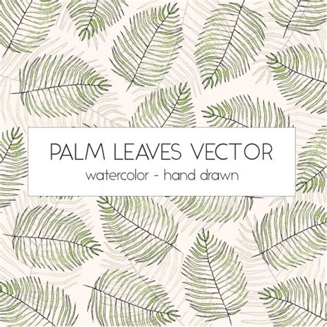 Free Vector Palm Leaves Design