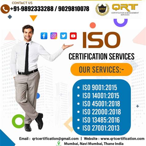 Social Media Poster Design Iso All Certificate