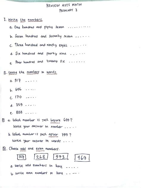 Exercise Math P3 Pdf