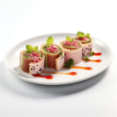 Premium Photo Illustration White Inspiration Plating Appetizer