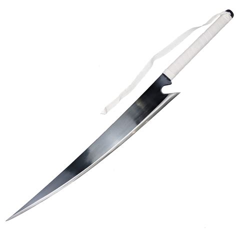 White Tensa Zangetsu Sword Handmade Anime Bleach Ichigo Bankai Sword