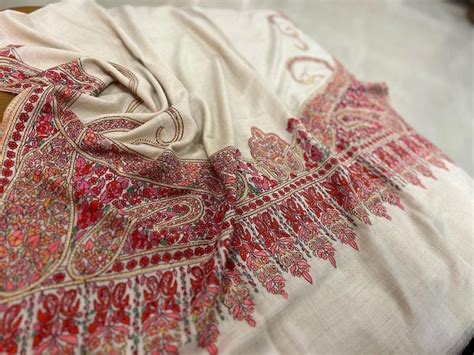 Pashmina Embroidered Shawl Pashmina Pashmina Shawl Kashmiri Shawls