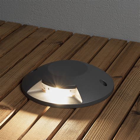 Konstsmide Malmo Ip65 Exterior Surface Mounted 5w One Way Ground Or Deck Light Fitting And Style