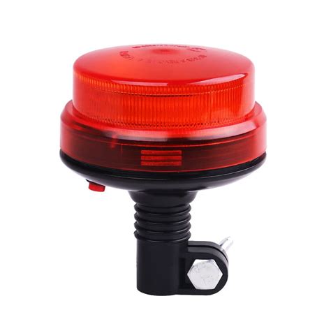 Amber Beacon Light Ajh3 Flashing Safety Warning Lights Pole Mount Led