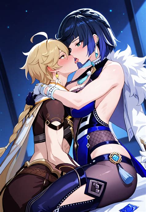 Rule 34 1boy 1girls Aether Genshin Impact Ai Generated Assertive