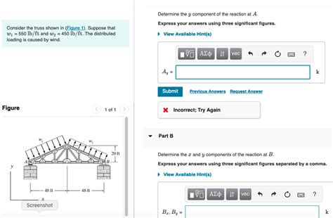 Solved Part B Determine The X And Y Components Of The Chegg Com