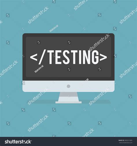 Software Testing Flat Icon Software Testing Stock Vector Royalty Free Shutterstock