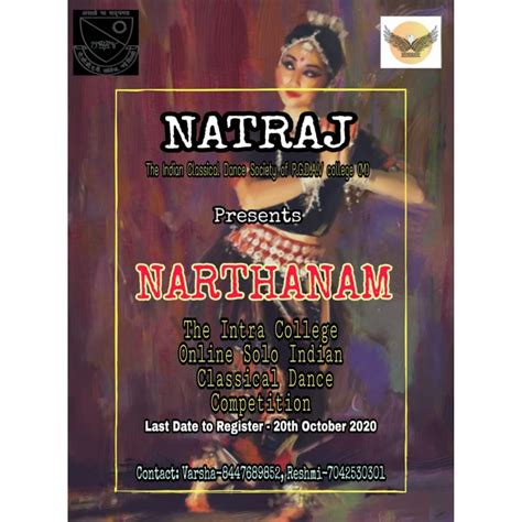 Natraj The Classical Dance Society Pgdav