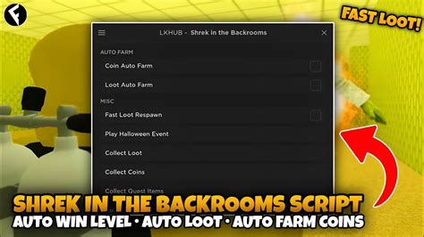 New Fluxus Lk Hub Shrek In The Backrooms Op Gui Script Youtube