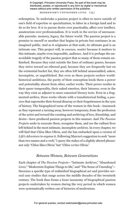 The Passion Projects Princeton University Press