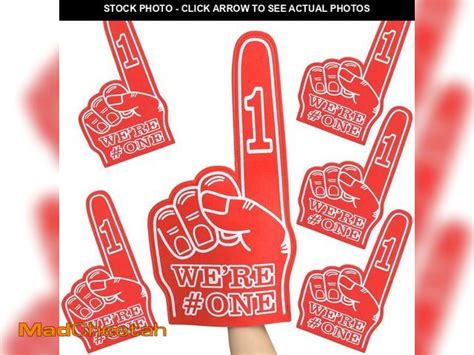 Lot 74 12977991 Sotiff Giant Foam Finger 6 Pack We