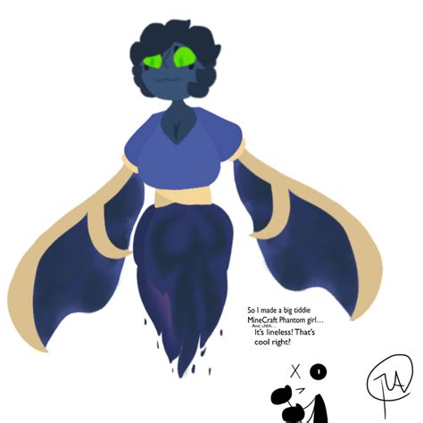 A Big Titty Minecraft Phantom Girl By Theunnamedauthor On Deviantart